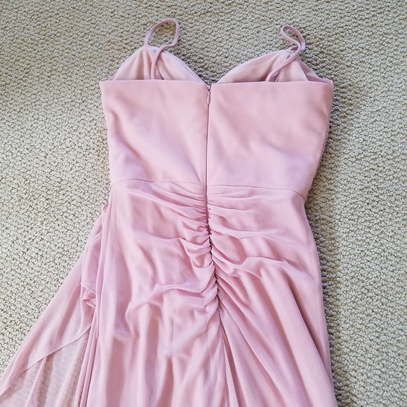Dresses | Dust Pink Chiffon Cascading Gown | Poshmark